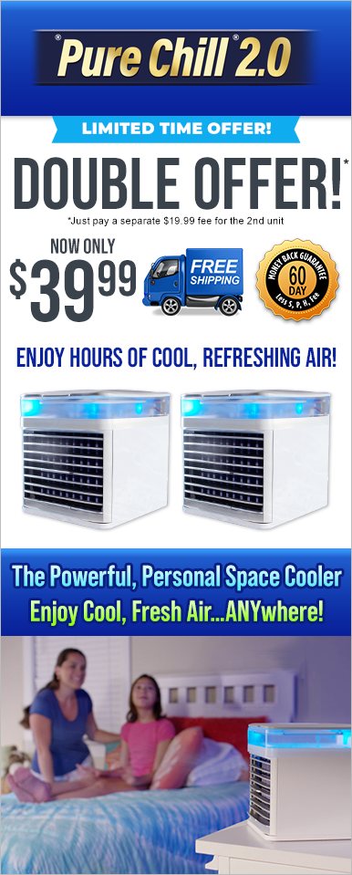 Pure Chill® 2.0 - The Powerful, Personal Space Cooler Enjoy Cool, Fresh ...